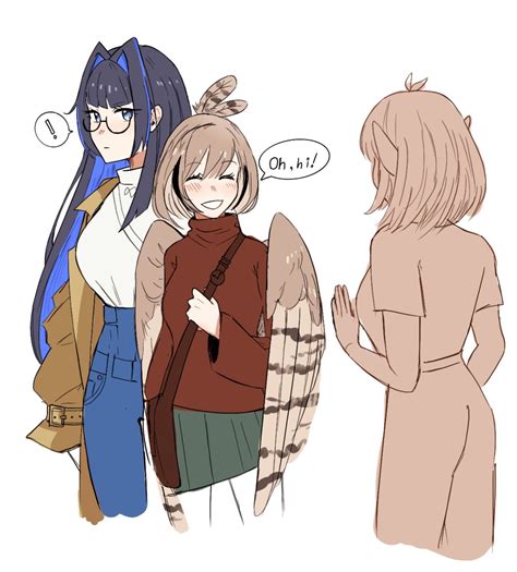 Nanashi Mumei Ouro Kronii And Ouro Kronii Hololive And 1 More Drawn