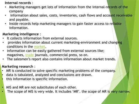 Ppt On Marketing Information System Pptx