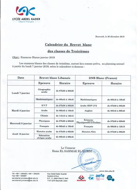 Brevet Blanc
