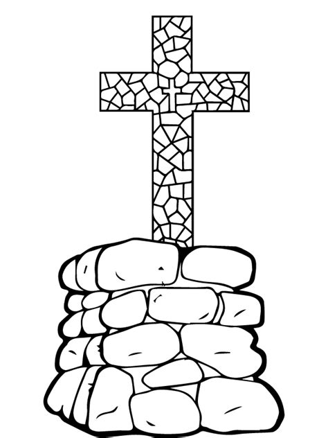 Jesus Praying In The Garden Coloring Page