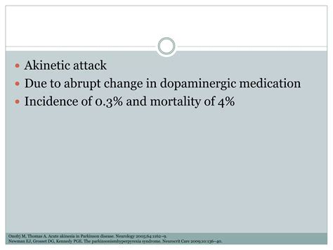 Parkinsonism Hyperpyrexia Syndrome And Dyskinesia Hyperpyrexia Syndrome Ppt