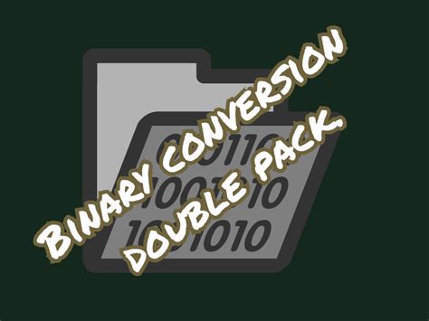Binary Conversion Worksheet Bundle Teaching Resources