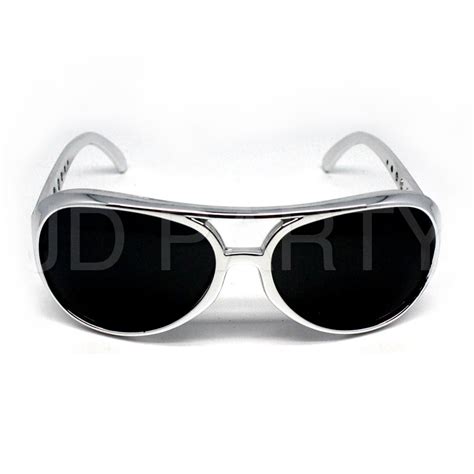 Elvis Metallic Silver Glasses Sydney Costume Shop