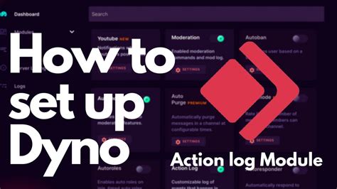How To Setup Dyno Discord Bot Action Log Module Youtube