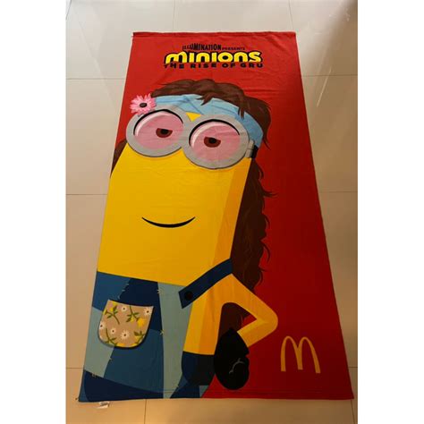 Brandnew Minions X Mcdo Extra Large Bath Towel Shopee Philippines