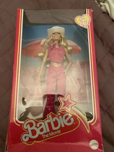 Barbie The Movie Film Doll Pink Western Cowgirl Outfit Margot Robbie £