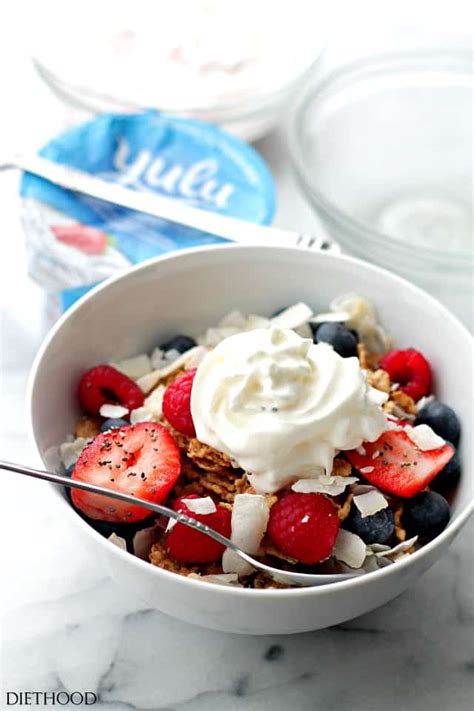 Easy Yogurt Breakfast Bowl Recipe Diethood