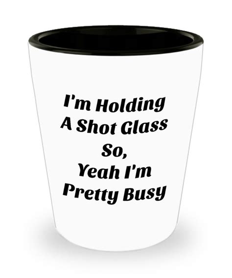 Funny Shot Glass Sarcastic Shooter Party Favor Tequila Etsy Shot