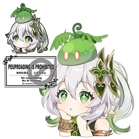 Nahida Slime And Dendro Slime Genshin Impact Drawn By Popopo84