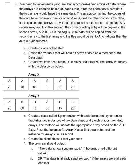 Solved 3 You Need To Implement A Program That Synchronizes