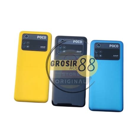 Jual HOUSING BACKDOOR FULLSET BAZEL XIAOMI POCO M4 PRO 4G BACK CASING KESING KACA KAMERA