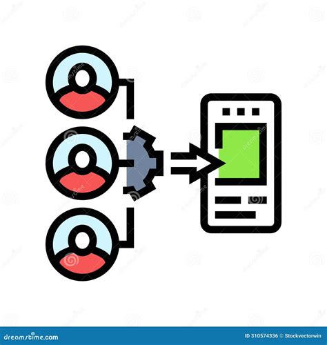 Guerrilla Testing Ux Ui Design Color Icon Vector Illustration Stock