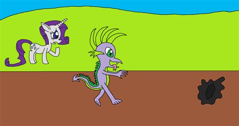 1037798 Safe Artist Killerbug2357 Rarity Spike G4 1000 Hours In