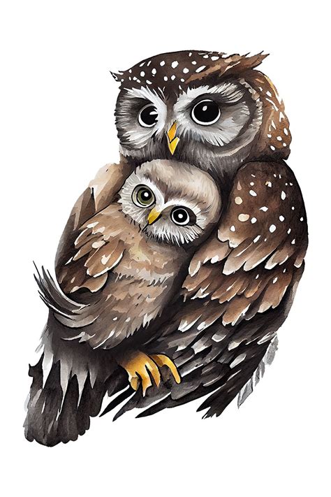 Owl. Совушка. PNG. | Owl artwork, Bird art, Animal art projects