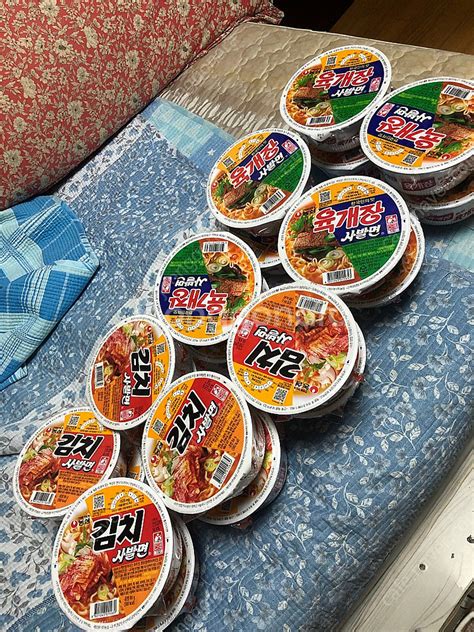 육개장 김치사발면 컵라면 20개 판매 리빙 생활 중고나라