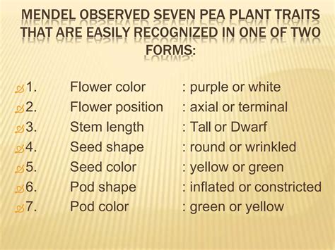 Mendels Laws Of Inheritance Pptx