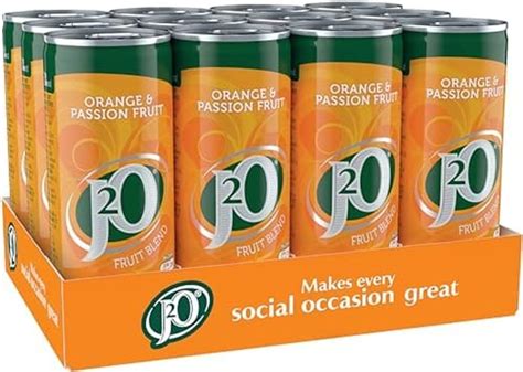 J2o Orange Passion Fruit Juice Cans 250ml 12 Pack £7 At Amazon