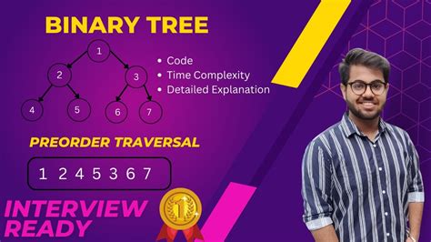 Preorder Traversal Of Binary Tree C Code Explanation Interview Ready Youtube