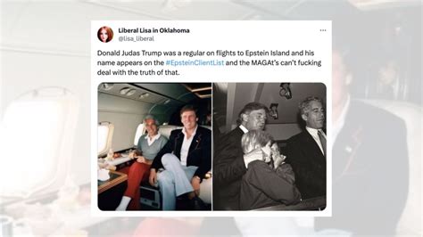 Fact Check Viral Pic Of Trump And Epstein Together On A Private Plane