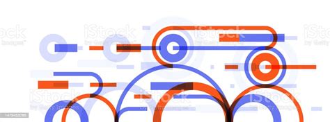 추상 원 및 라인 벡터 배경 기하학적 조성 그리기 기술 계획 루프 원형 디지털 구성 계획에 대한 스톡 벡터 아트 및 기타 이미지 계획 곡선 공학 Istock