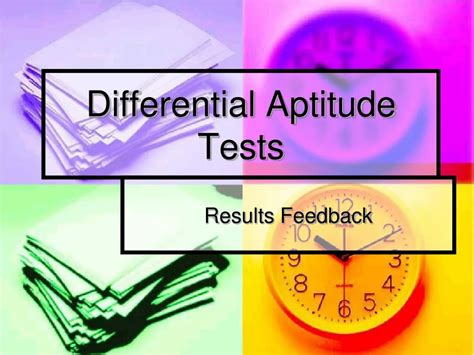 PPT Differential Aptitude Tests PowerPoint Presentation Free
