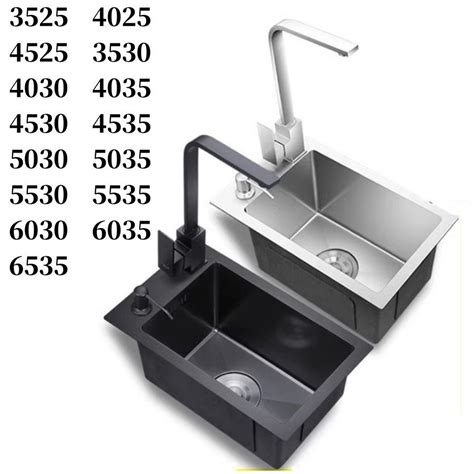 Black Nano Single Slot Stainless Steel Mini Small Sink Small Kitchen Sink Bar Narrow Long Sink