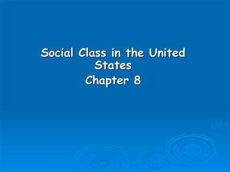 United States Social Class Structure