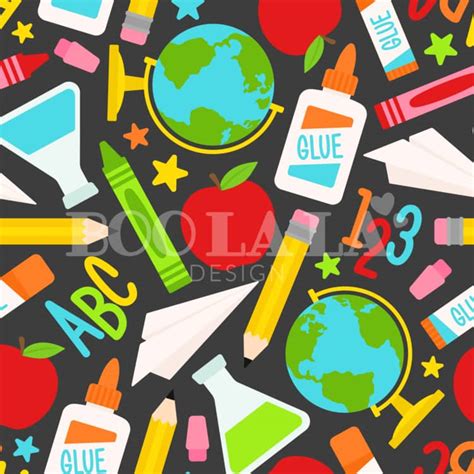 Back To School Seamless Patterns Cute Classroom Pattern For Bulletin Boards