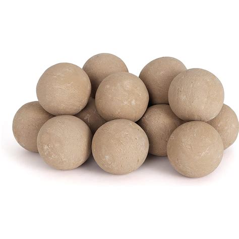 Blue Ridge Brand Ceramic Fire Balls Uniform 3 Lava Rock For Fire