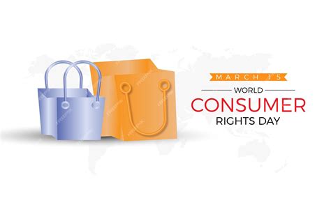 Всемирный день прав потребителей отмечается каждый год 15 марта бизнес магазин вектор баннер