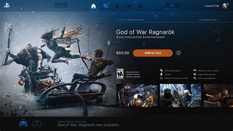 Ps5 Menu Ui Concept Behance Ps5 Menu Ui Concept Behance