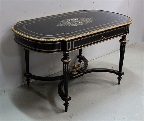 Proantic Table De Milieu En Poirier Noirci époque Napoléon III