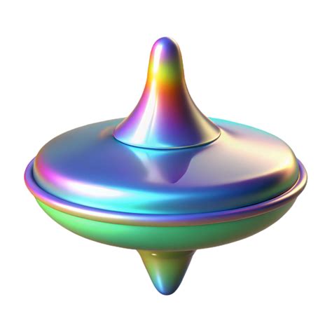 Distinguished Creative Hyper Specific Professional Render Of An Isolated Spinning Top With A