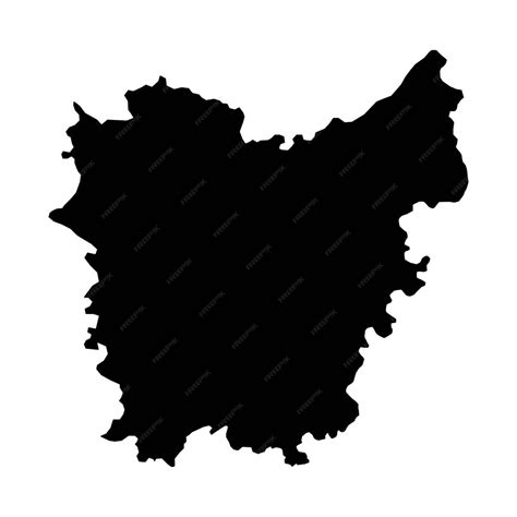 동 플랑드르 지방 지도 벨기에 벡터 일러스트 레이 션의 지방 프리미엄 벡터