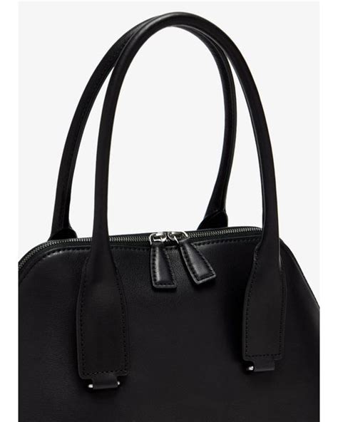 The Row Medium Devon Bag In Black Lyst