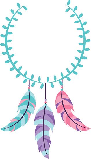Boho 스타일 꿈 포 수 경사로 표지판에 대한 스톡 벡터 아트 및 기타 이미지 경사로 표지판 고풍스런 깃털 Istock