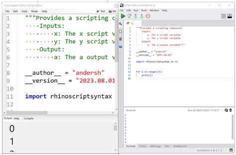 Rhino 8 Grasshopper Script Editor Design Feedback Grasshopper Developer Mcneel Forum