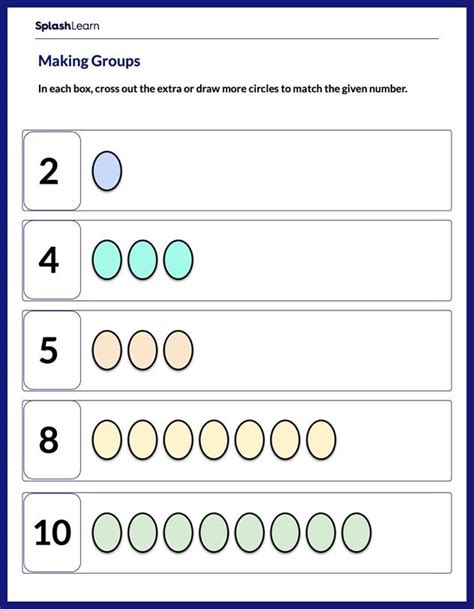 Complete The Group Worksheet Printable Maths Sheet