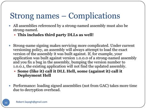 Assemblies Versioning And Signing Ppt