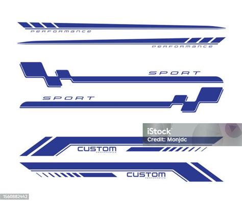 자동차 벡터를 위한 랩 디자인 스포츠 줄무늬 자동차 스티커 검은 색 튜닝을 위한 레이싱 데칼 20230721 차에 대한 스톡 벡터 아트 및 기타 이미지 Istock