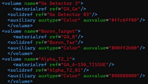 GDML Validation Error With Predefined Geant4 NIST Database Materials