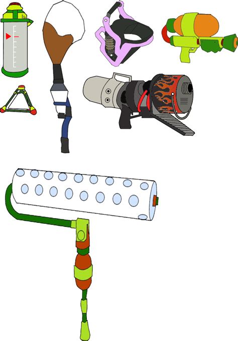 Splatoon Weapons 1 By Locuaz15143 On Deviantart