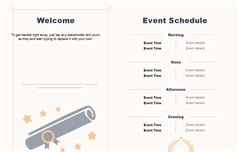 15 Customizable Event Program Templates WORD Word Excel Formats