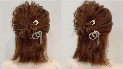 【ボブハーフアップ】デフトバン1分でできる超簡単ヘアアレンジやり方 │ ヘアアレンジ動画まとめch