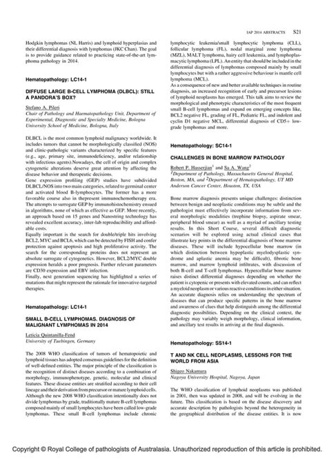 hematopathology lc14 1 diffuse large b cell 70