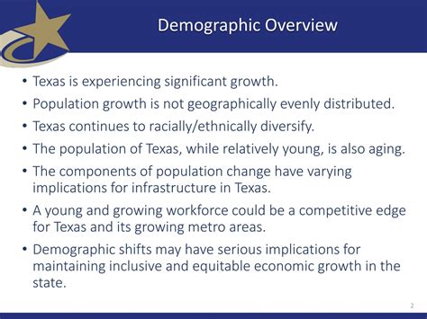 Ppt Texas Demographic Trends Characteristics And Projections