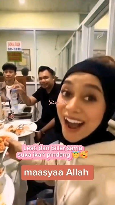 Lesti dan billar sama sama suka ikan pindang 😇 #leslar #lesti # ...