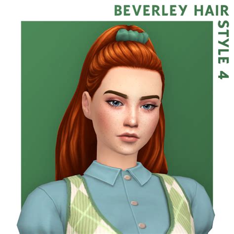 Quirky Introvert CC Beverley Hair Set