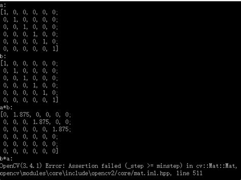 opencv error assertion failed step ＞ minstep in cv mat mat programmer sought