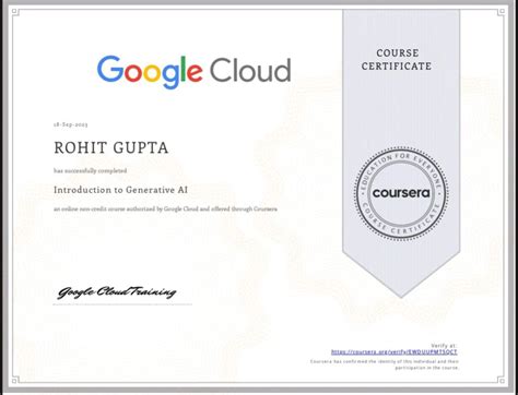 finished generative ai course rohit gupta posted on the topic linkedin